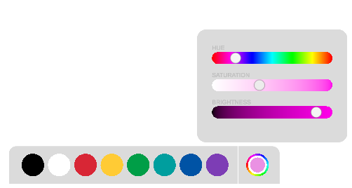 Predefined color pickers | Color Picker Package